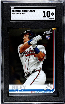 2019 Topps Chrome Update #37 Austin Riley Rookie SGC 10 GEM MINT RC | eBay
