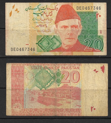 PAKISTAN, 20 RUPEE, NOTES,CURRENCY,PAPER MONEY, CIRCULATED | eBay