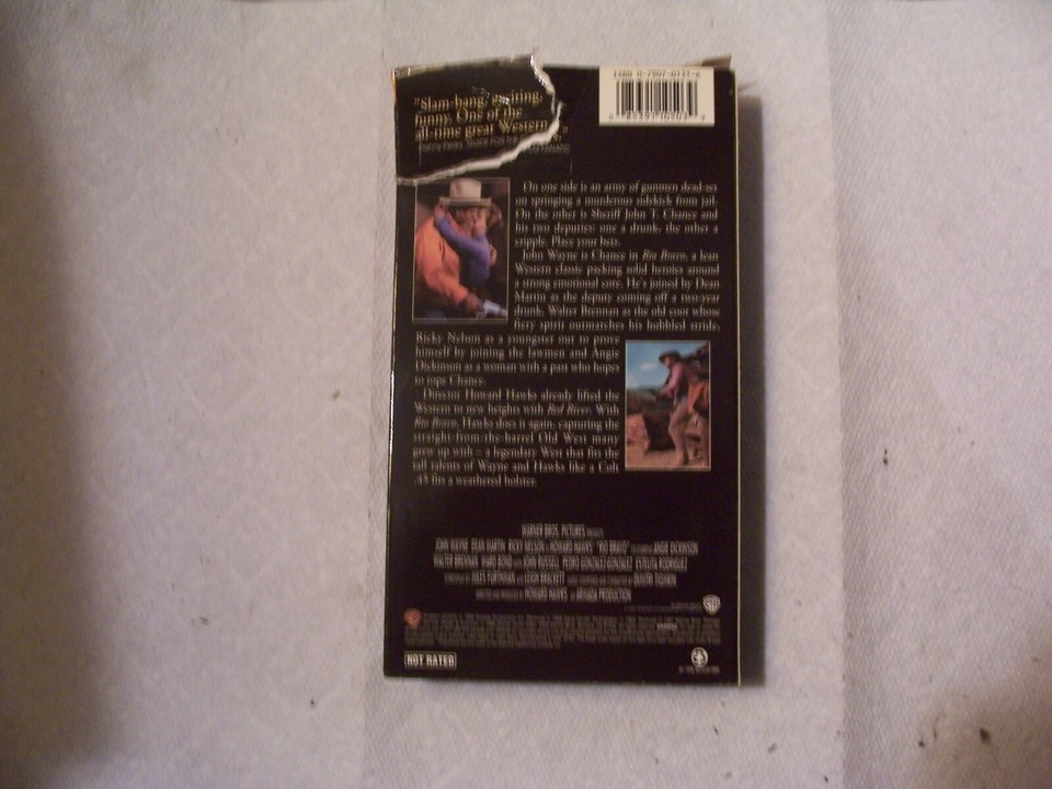 RIO BRAVO JOHN WAYNE DEAN MARTIN RICKY NELSON VHS TAPE | eBay