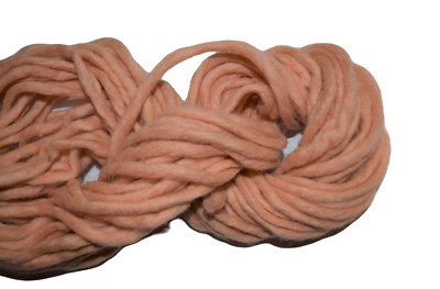 Chunky Felted 1 Ply Merino Wool Yarn Peach | eBay
