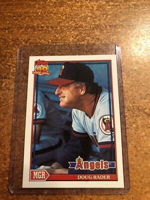 1991 Topps Baseball # 231 Doug Rader Angels Manager | eBay