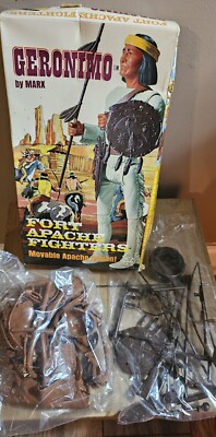 Geronimo Movable Apache Indian, Marx Vintage Toys | eBay
