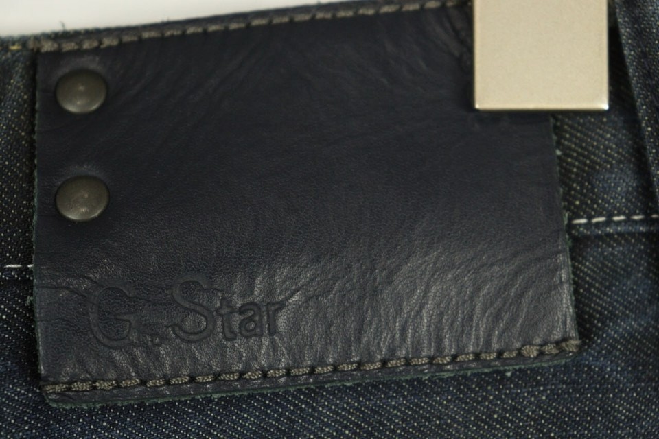 G-STAR RAW CODER STRAIGHT Denim Blue Dark Wash Jeans W32 L32 Button Fly ...