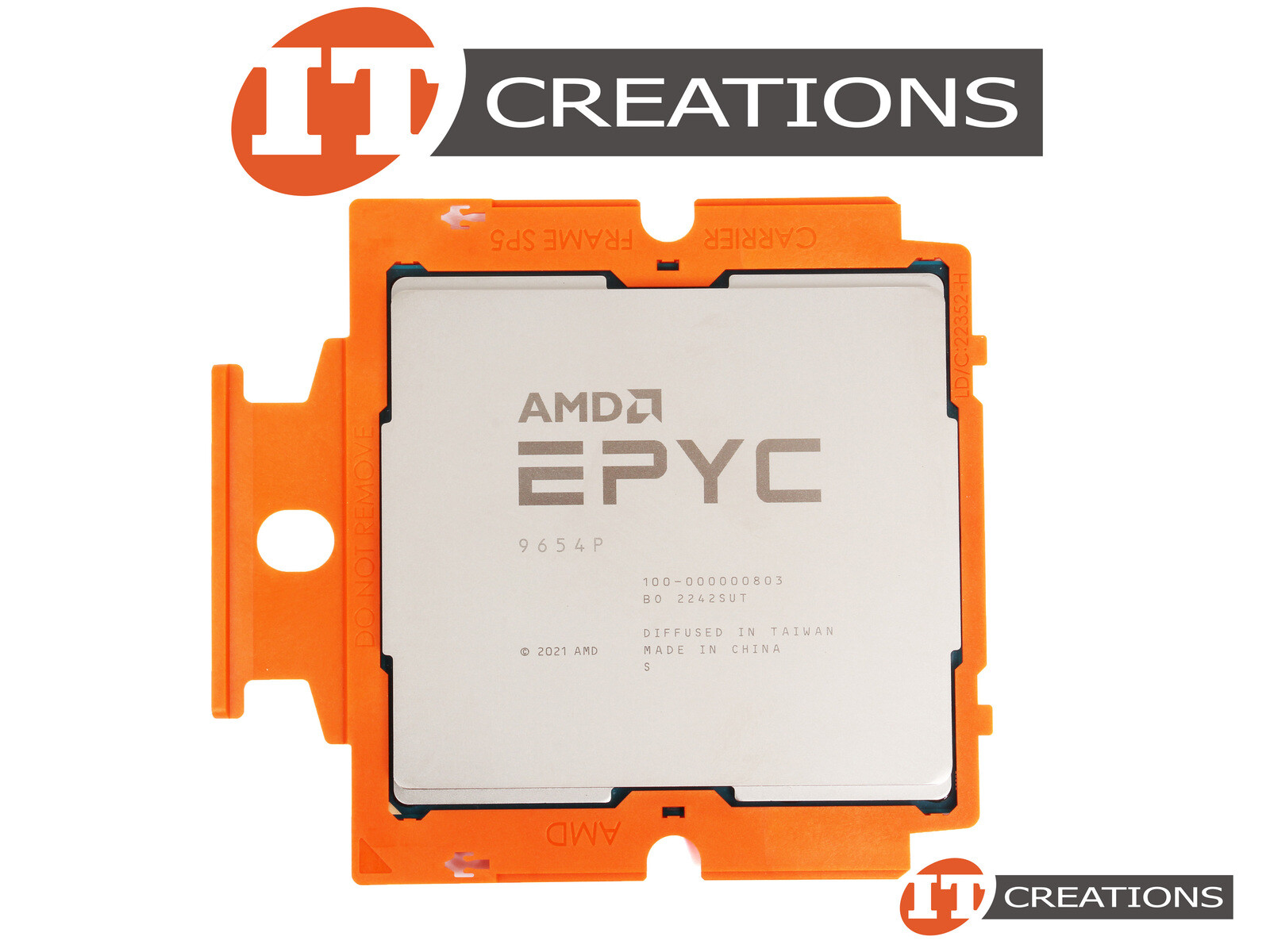 4TH GEN AMD EPYC 96 CORE PROCESSOR 9654P 2.4GHZ / 3.7GHZ 360W SP5 100 ...
