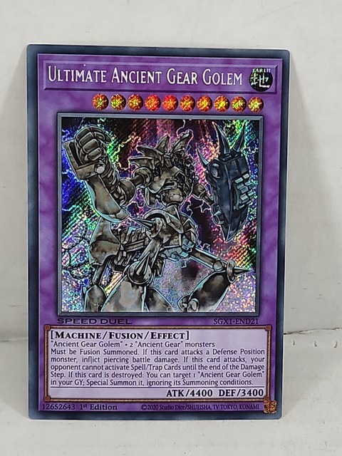 Yu-Gi-Oh! TCG Ultimate Ancient Gear Golem Speed Duel GX: Duel Academy ...