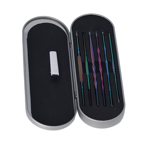 Ear Cleaning Kit Glossy Polished Spoon Shaped Case Ear Wax Removal Tool ...