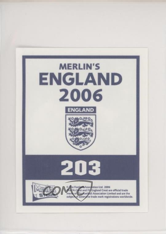 2006 Merlin England World Cup Stickers Trivia Challenge Michael Owen ...