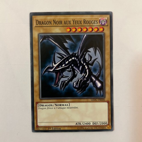 Carte Yu-Gi-Oh! - Commune - Dragon Noir Aux Yeux Rouges LEDU-FR000 | eBay