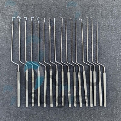 Hardy Pituitary Neuro Curettes Set Of 16 Transsphenoidal Surgical ...