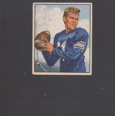 1950 Bowman Football Card #121 George Ratterman-New York Yanks Vg Ex ...