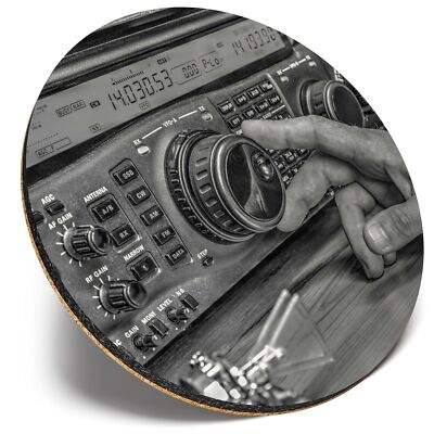 Round Single Coaster - High Frequency Radio Amateur Transceiver #45327 ...