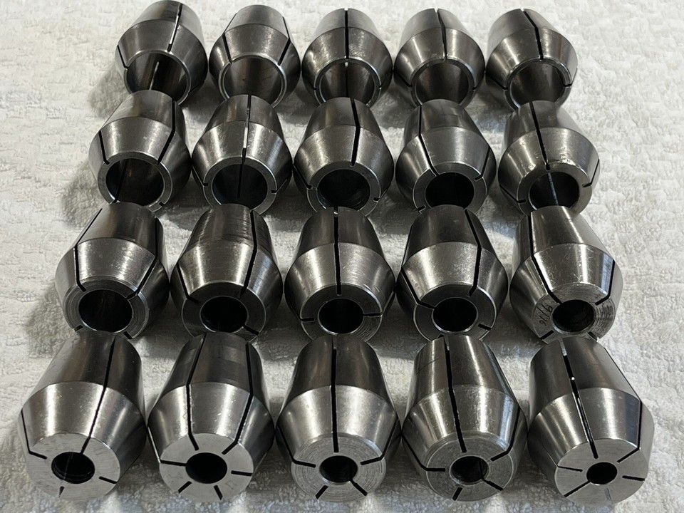 Universal Engineering Double Taper ZZ Collets 20pc Lot Set Kwik Switch ...