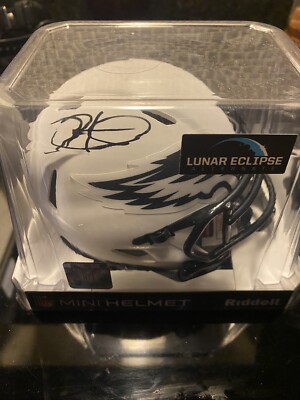 Jalen Hurts Autograph signed Lunar Eclipse Mini Helmet Philadelphia ...