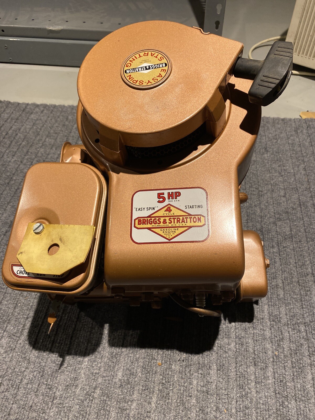 Briggs Vintage Nos 5hp Vertical Copper Engine | eBay