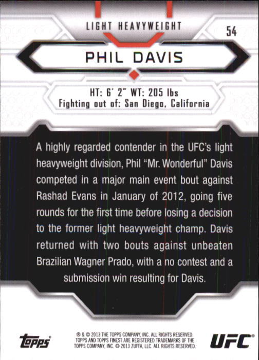 2013 Finest UFC #54 Phil Davis | eBay
