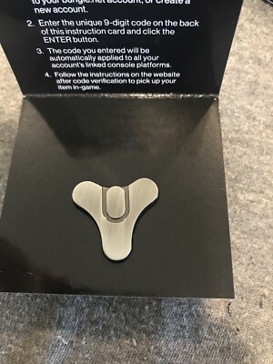 DESTINY 2 Silver Metal TRICORN Collectible Pin (NO EMBLEM CODE INCLUDED ...