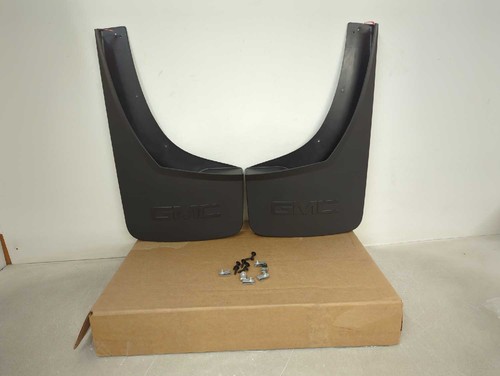 New OEM Genuine GMC Rear Mud Flaps Set 2014-2019 Sierra 1500 2500 3500 ...