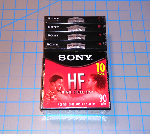 Sony HF 90 Minutes 10 pack Blank Audio Cassette Tape Type 1 Factory ...
