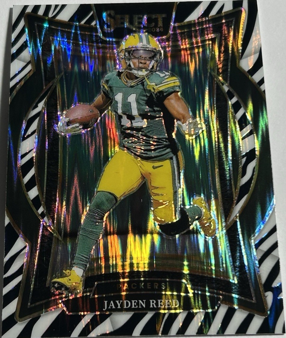 2024 Panini Select - Concourse Jayden Reed #68 Zebra Prizm for sale ...
