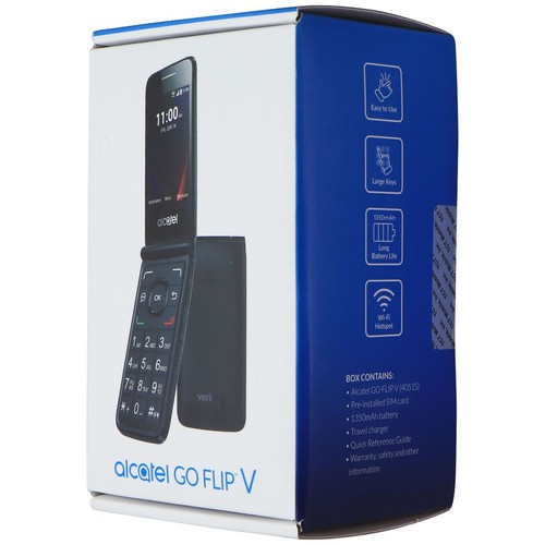 Alcatel Go Flip V (4051S) Cell Phone (Verizon ONLY) - 8GB / Black ...