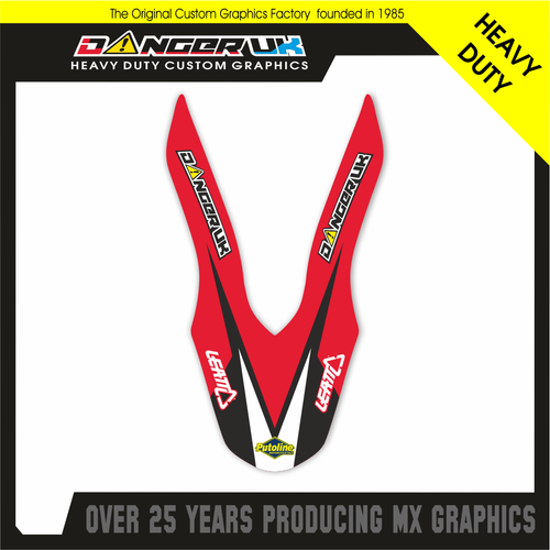 HONDA CRF110 CRF 110 2013-2018 FRONT MUDGUARD FENDER GRAPHICS DECALS ...