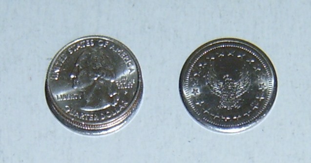 NEW 500 STAINLESS LIBERTY/EAGLE PACHISLO SLOT MACHINE TOKEN COINS ...