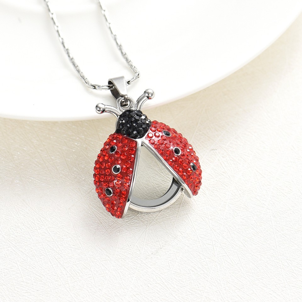 Cremation Jewelry Flying Ladybug Urn Necklace for Ashes Urn Keepsake ...