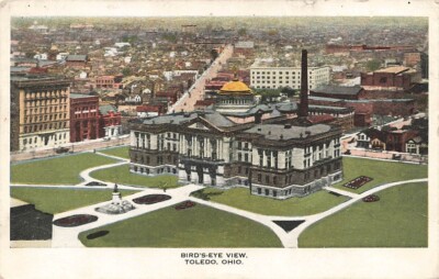 Postcard Bird's Eye View Toledo Ohio NH1 | eBay
