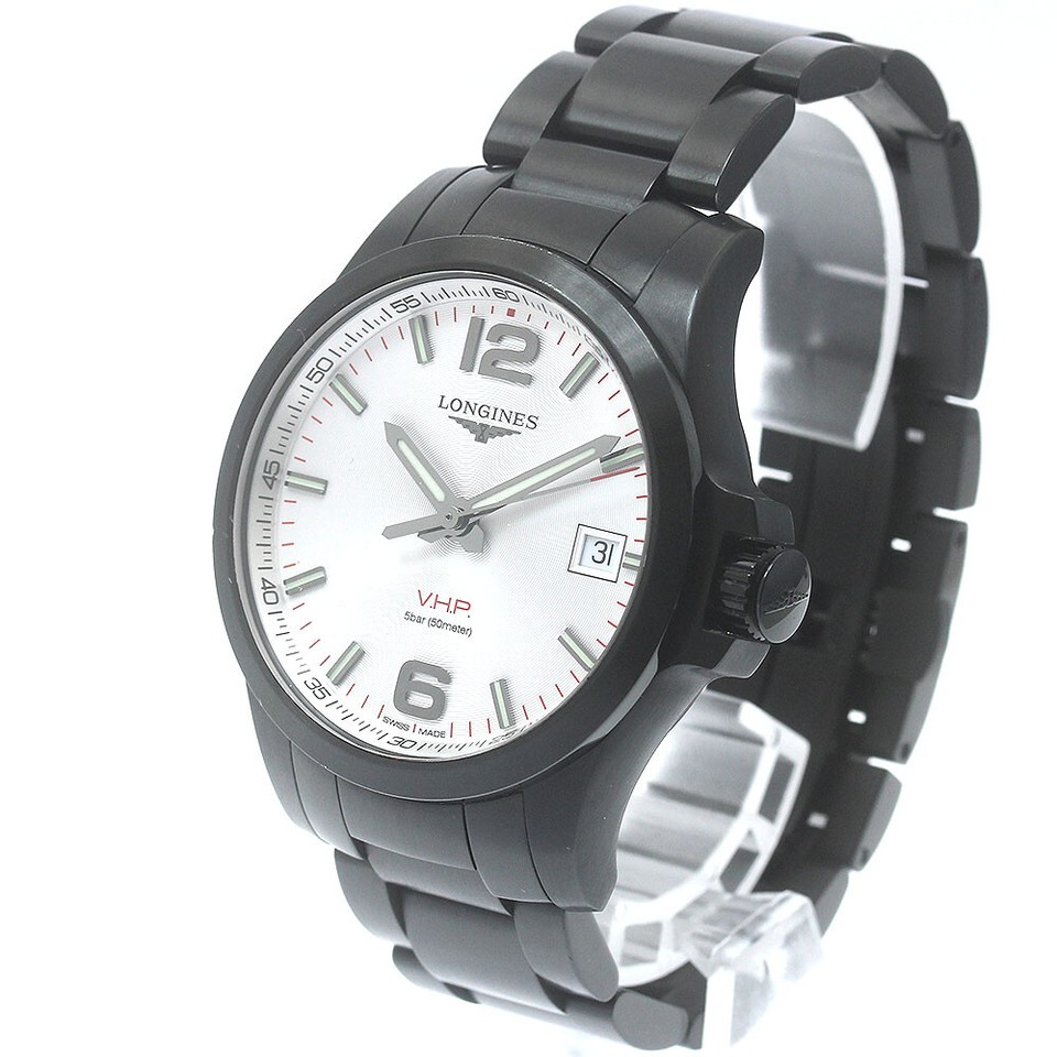 LONGINES Conquest VHP L3.716.2 Date white Dial Quartz Men's Watch ...