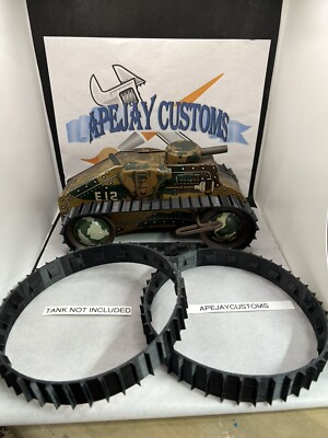 1 pair of tracks for Marx E12 E-12 Tin Litho Toy Army Tank | eBay