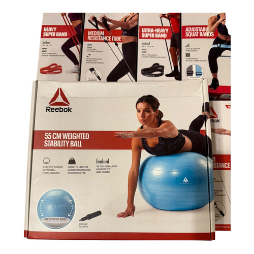 Reebok Resistance Tube Band Squat Stability Ball Lot Work Out New | eBay