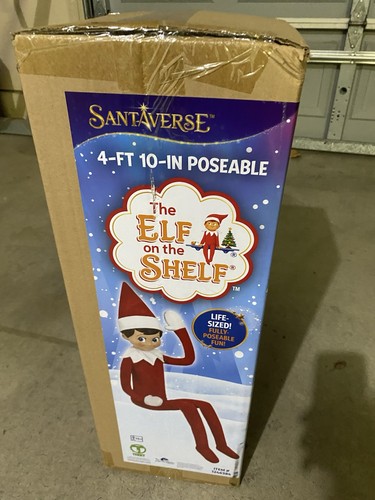 5 FT POSEABLE ELF ON THE SHELF INDOOR/OUTDOOR CHRISTMAS DECOR GIANT ELF ...