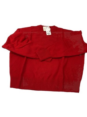 Uniqlo Women’s Lambswool Mock Neck Sweater Size L Color Red | eBay