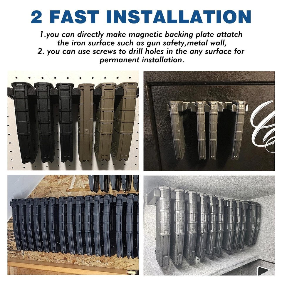 PMAG Rack Wall Mount,Mag Holder|AR Magazine Hodler|Wall Mount Display ...
