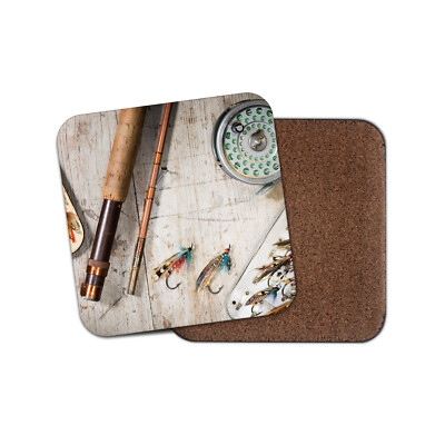 Fishing Tackle Coaster - Fish Lures Rod Sport Men's Uncle Dad Boys Gift ...