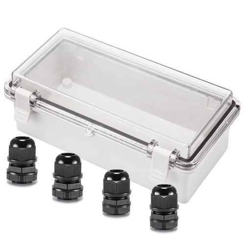 Plastic Electrical Junction Box Visible Cover IP65 Waterproof Project ...