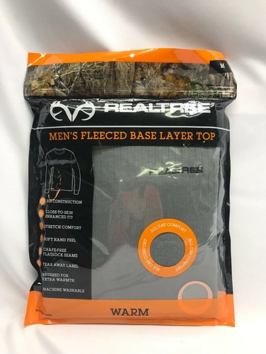 Men's Realtree Base Layer Fleeced Top or Bottom Various Sizes and ...
