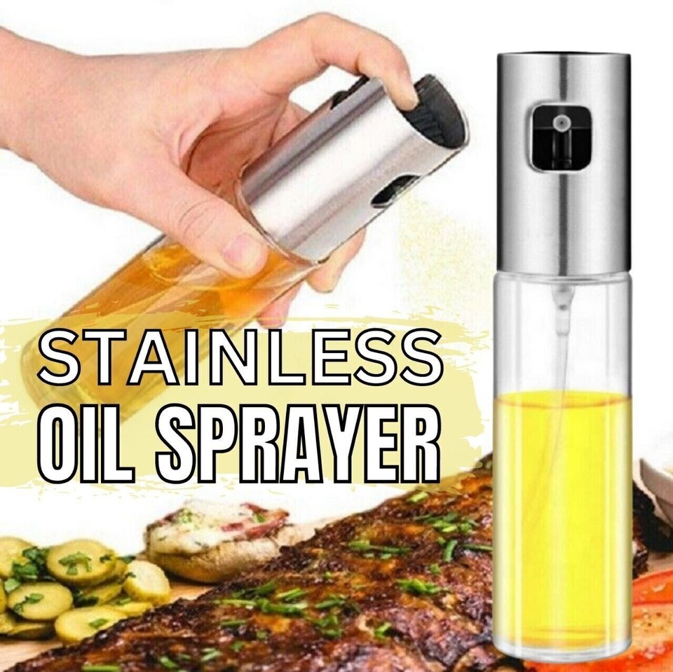 Stainless Olive Oil Sprayer Mister for Cooking-Multi-Use Salad BBQ ...