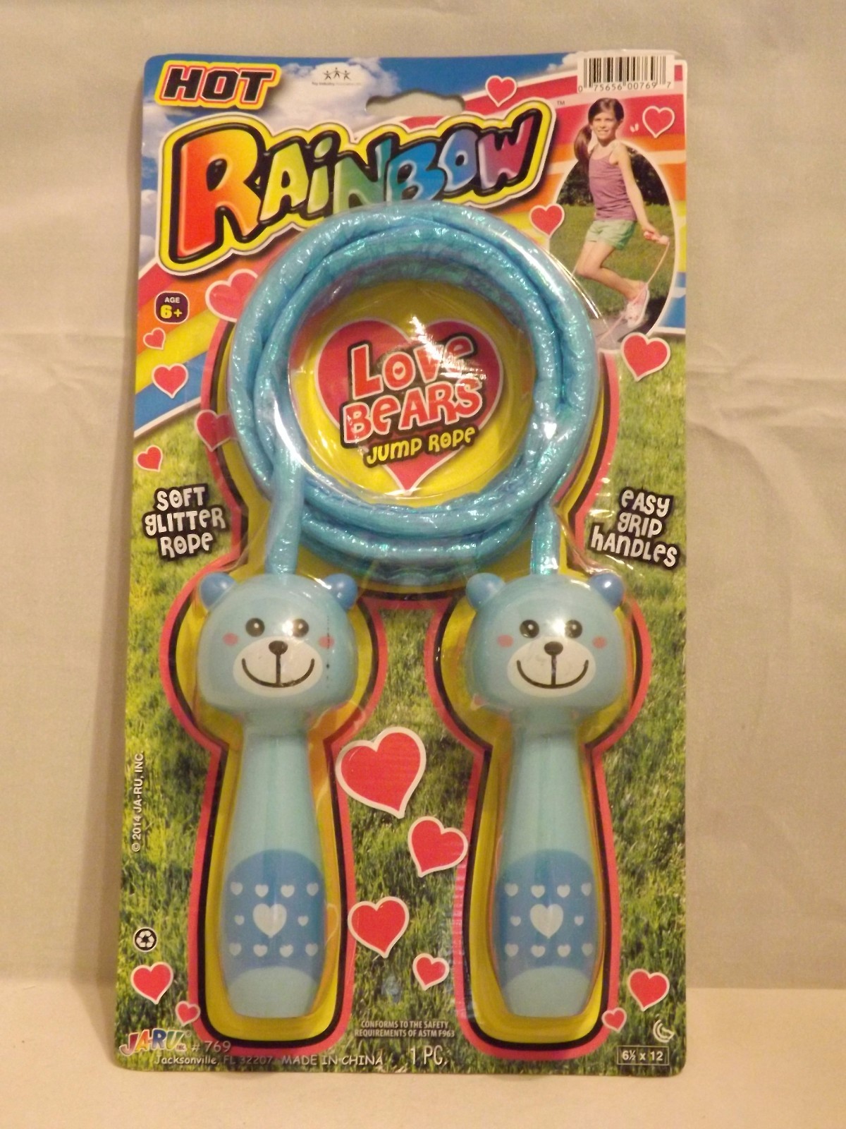 Ja Ru Hot Rainbow Love Bears Jump Rope - New - Blue | eBay
