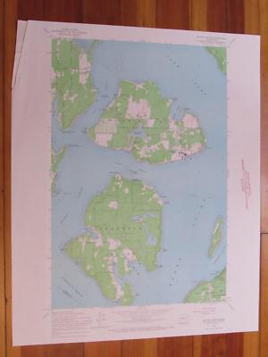 McNeil Island Washington 1966 Original Vintage USGS Topo Map | eBay
