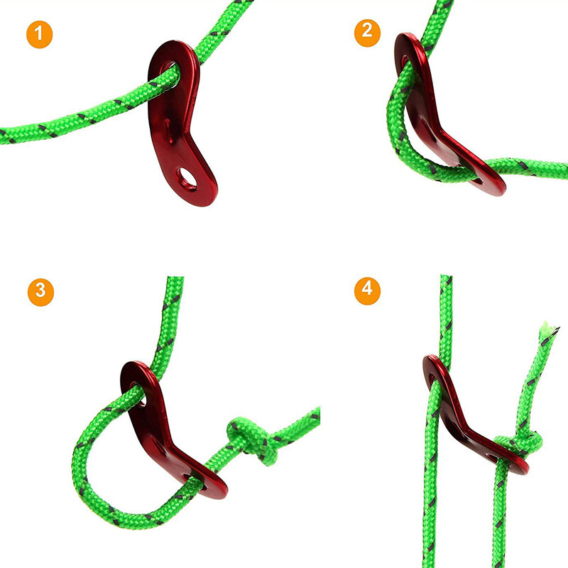 8Pcs 4m Reflective Guyline Tent Ropes Runners Guy Line Camping Cord ...