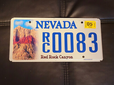 NEVADA REAL AUTHENTIC LICENSE PLATE AUTO NUMBER CAR TAG HISTORIC HOOVER ...