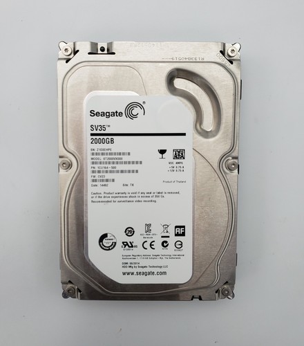 2TB 3.5" HDD SEAGATE SV35 ST2000VX000 7200RPM SATA 6Gb/s Security ...