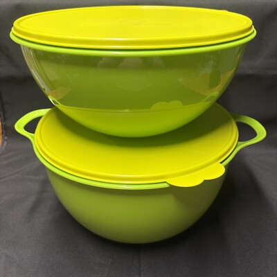 Tupperware Thatsa Bowl 42 Cup & 32 Cup With Lids | eBay