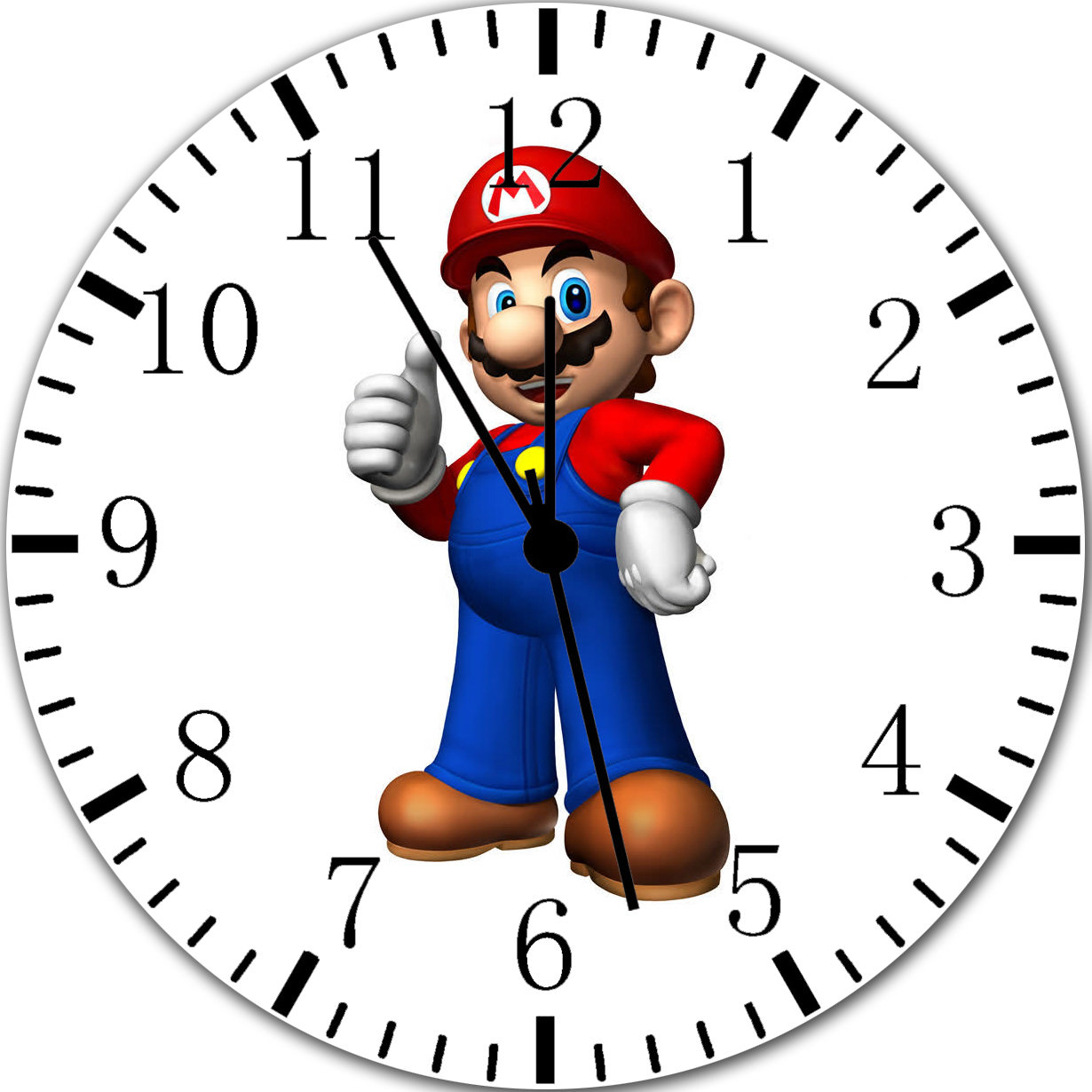 Super Mario Frameless Borderless Wall Clock Nice For Gifts or Decor Y04 ...