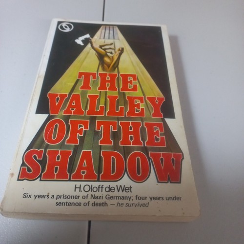 😇 The Valley Of The Shadow H. Oloff De Wet 1970 Paperback Book Vintage ...