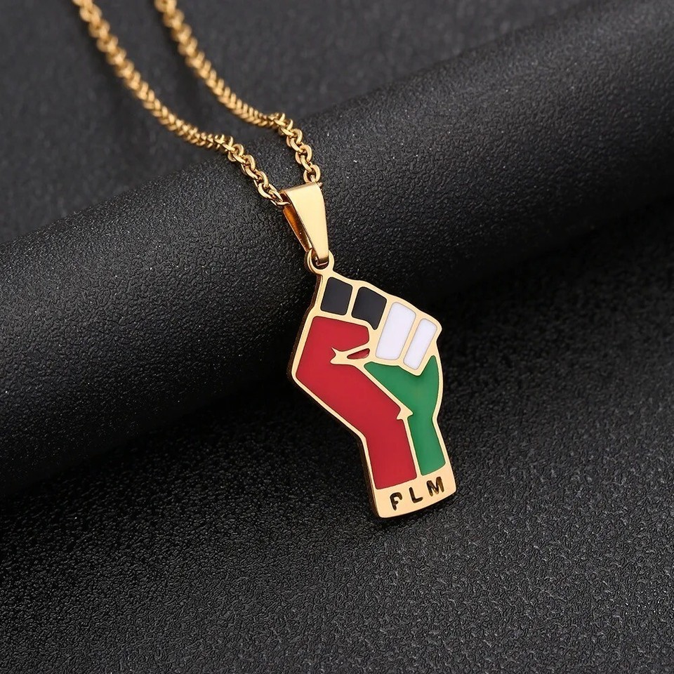 Palestine Necklace Womens Mens Islamic Gift Fashion Gaza Viva Palestina ...