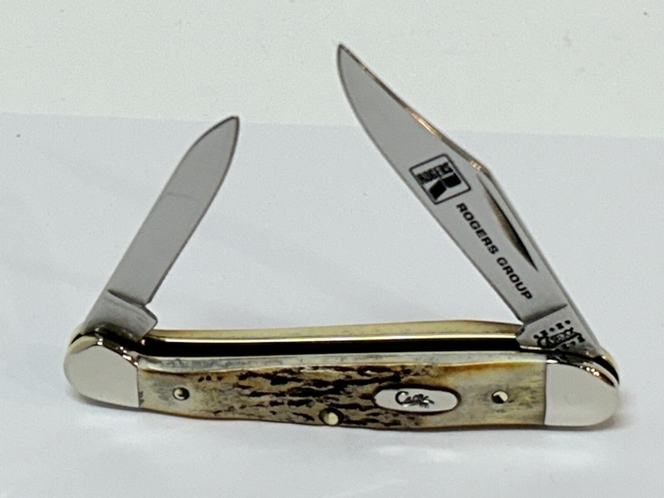 CASE XX GENUINE STAG MINI COPPERHEAD POCKET KNIFE ROGERS GROUP 52109X ...