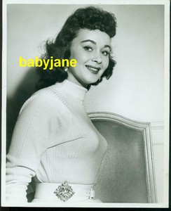 MARLA ENGLISH VINTAGE 8X10 PHOTO 1956 BUSTY SWEATER GIRL PINUP BY KEN ...
