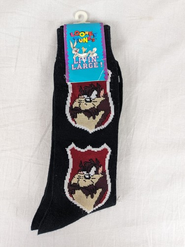Looney Tunes Living Large Socks Vintage Retro 1994 Taz Tasmanian Devil ...